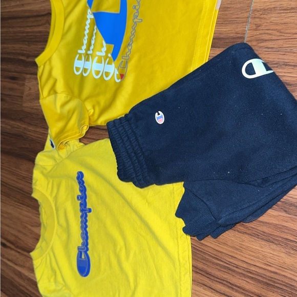 Champion | Matching Sets | Champion Yellow And Black Kids Outfit | Poshmark